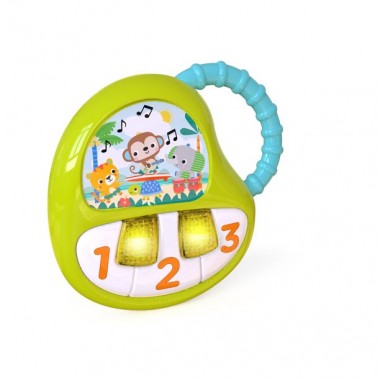 Bright Starts TropiKeys On-the-Go Light-Up Baby Piano Musical Toy with ...