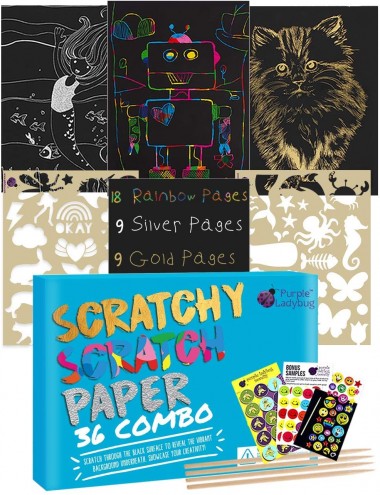 Ladybug Scratch Paper Art Set | The Toy Box Cayman