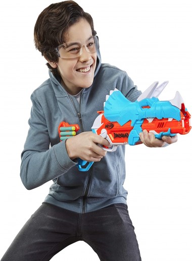 Nerf DinoSquad Tricera-blast Dart Blaster | The Toy Box Cayman