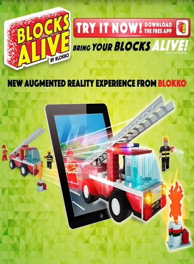 Blocks Alive 2 Pack Augmented Reality Experience Collection: Fire ...