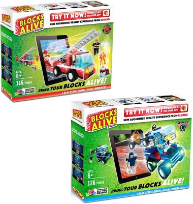 Blocks Alive 2 Pack Augmented Reality Experience Collection: Fire ...